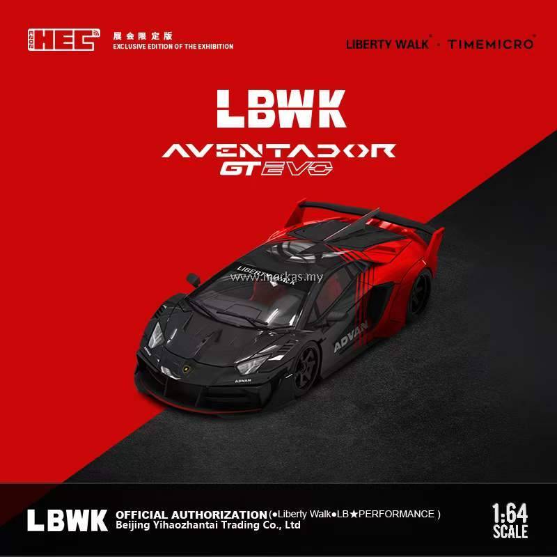 Time Micro 1/64 Lamborghini Aventador LBWK ADVAN GT EVO Hobby Expo ...