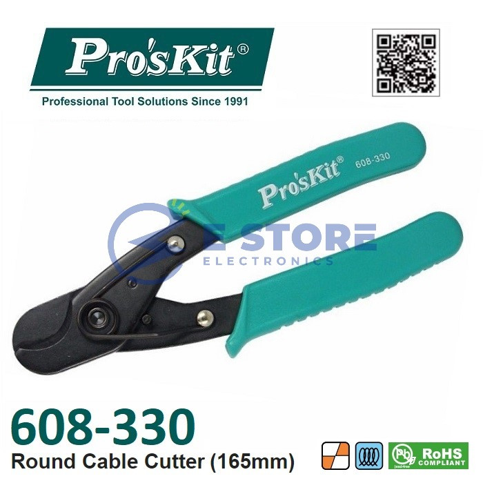 Pro'sKit 608-330 Round Cable Cutter - 165mm (Taiwan) | Shopee Malaysia