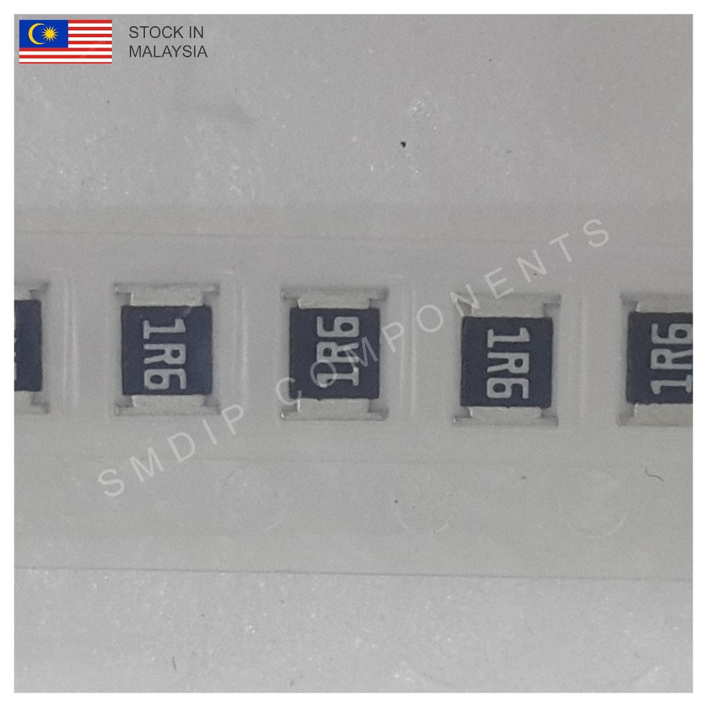 10PCS Yageo 1.6R ±5%, 1210 SMD Resistor (1R6) | Shopee Malaysia