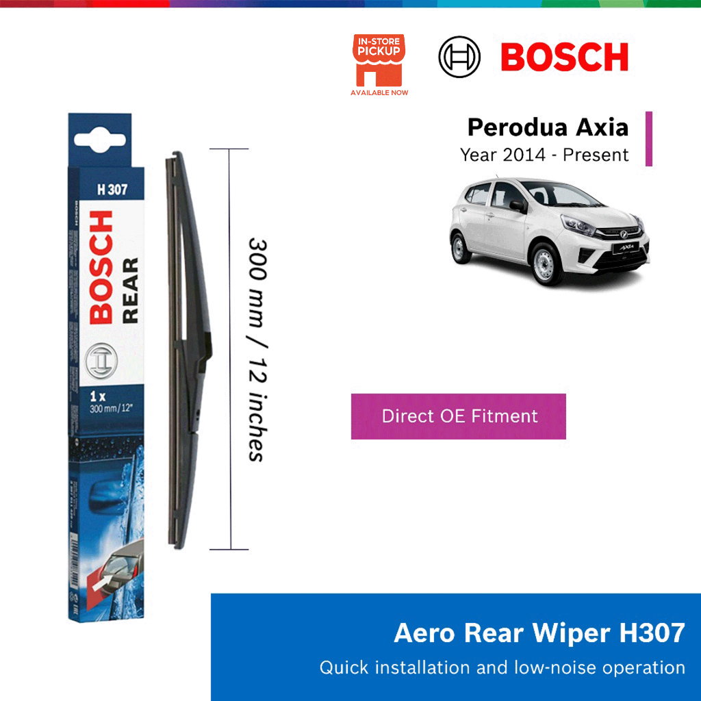 Bosch Rear Wiper For Perodua Axia H307 | Shopee Malaysia