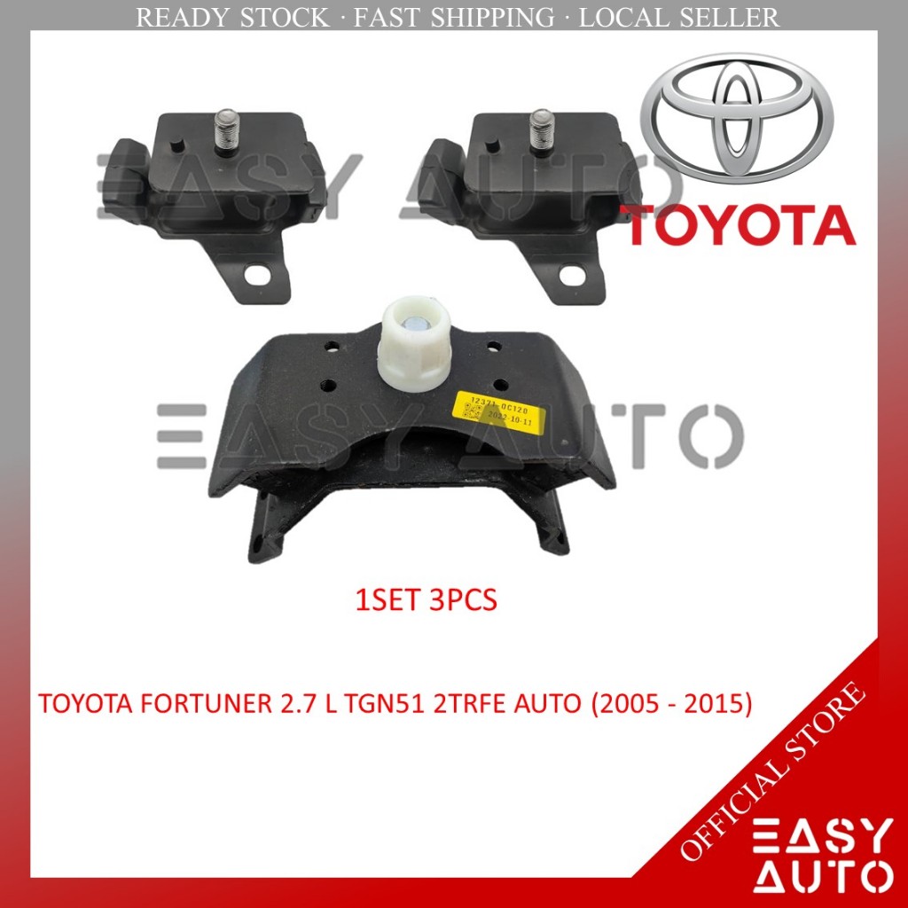 1SET 3 PIECES !! TOYOTA FORTUNER 2.7 L TGN51 2TRFE AUTO (2005 - 2015 ...