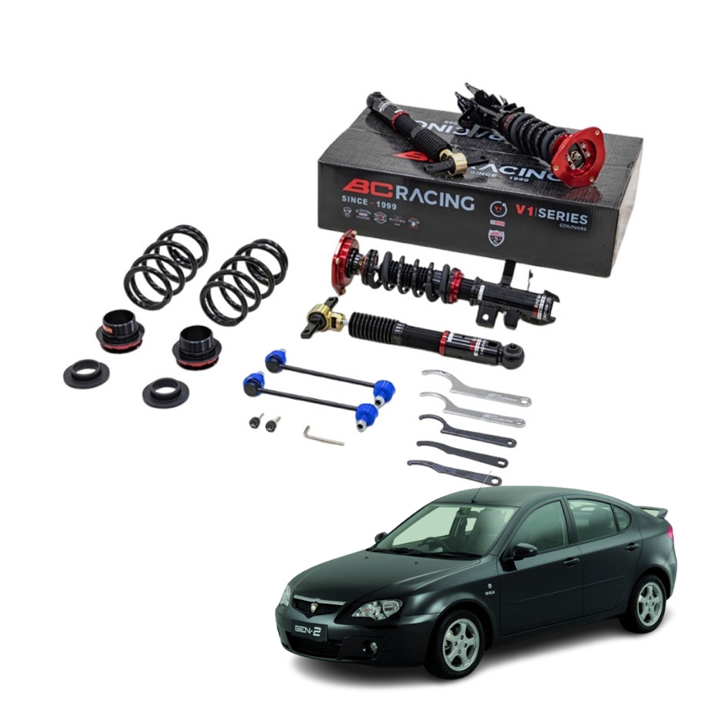 BC Racing V1 Series High Low Soft Hard Adjustable Absorber for PROTON ...