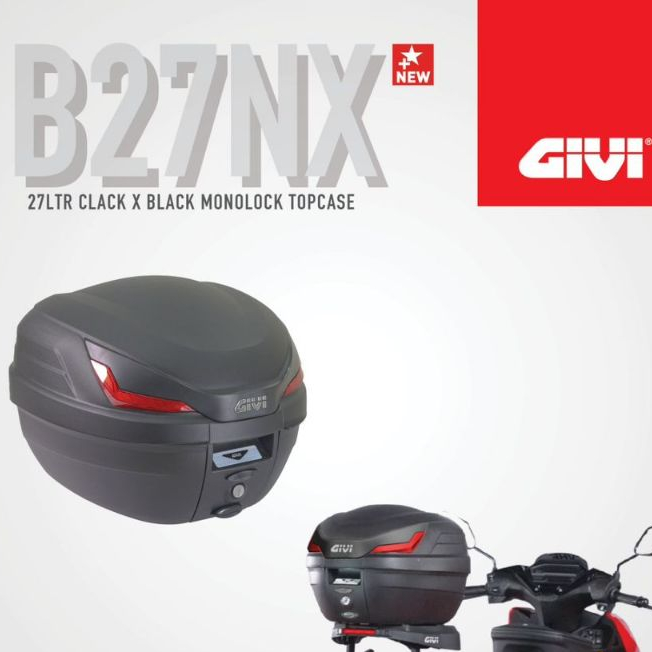NEW DESIGN GIVI BOX B27NX 27Ltr Y15 BOX 135LC BOX RS150 BOX VF3I RFS ...