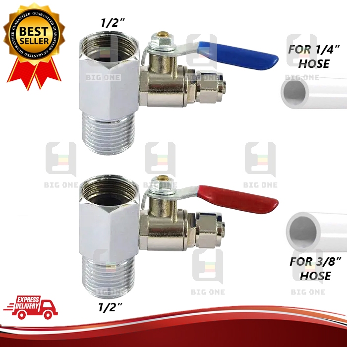 1/2" STAINLESS STEEL WATER FILTER INLET VALVE RO VALVE JOINT CONNECTOR ...