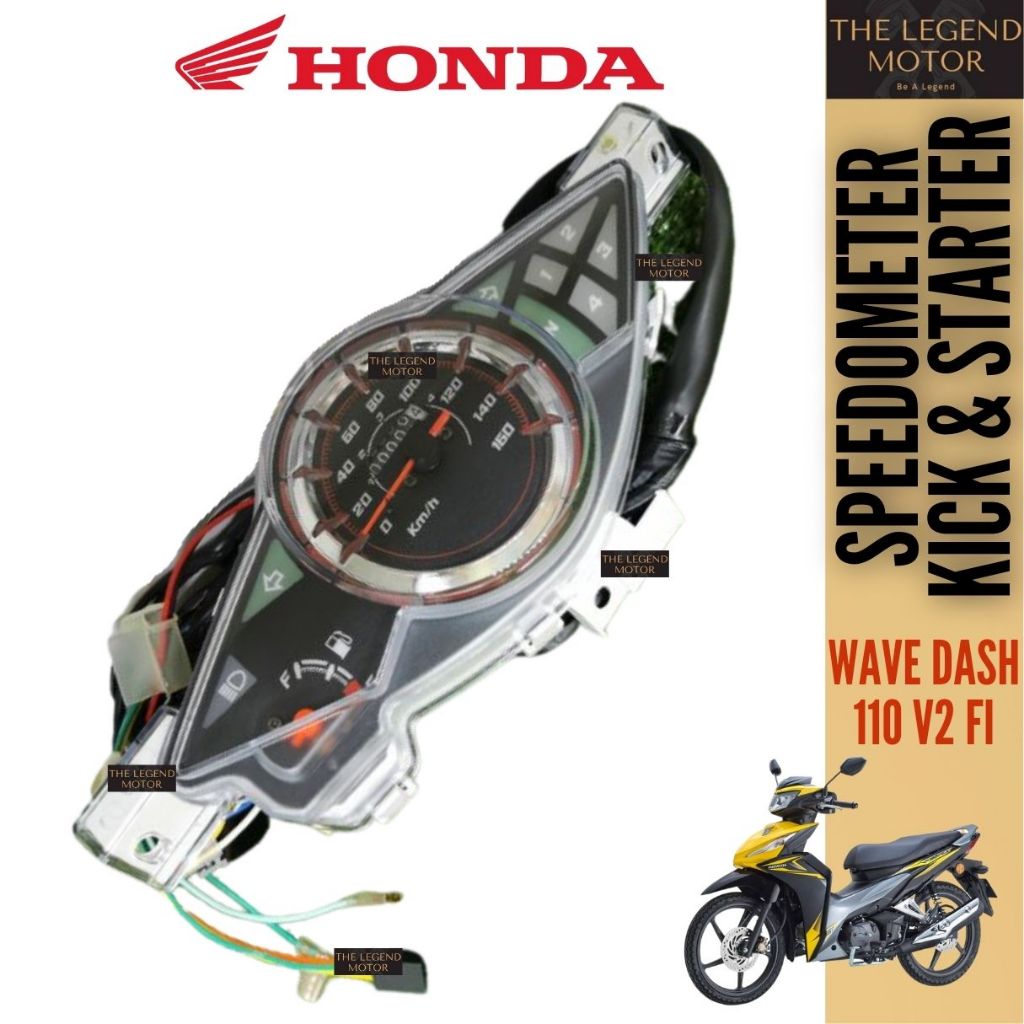 Honda Wave Dash110 V2 Fi DASH 110 2 NEW FUEL INJECTION SPEED Meter Assy ...