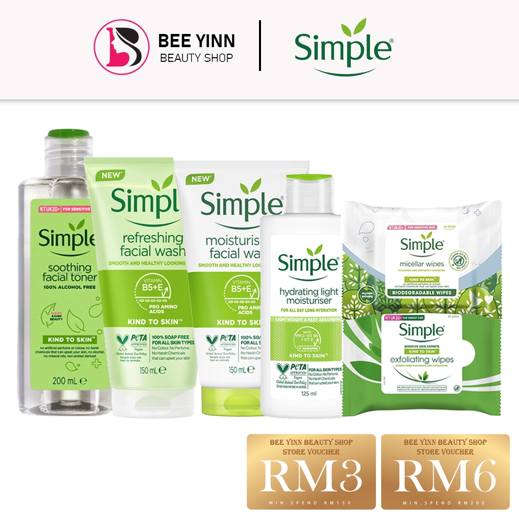 NEW Simple Kind to Skin Soothing Facial Toner 200ml/Hydrating Light ...