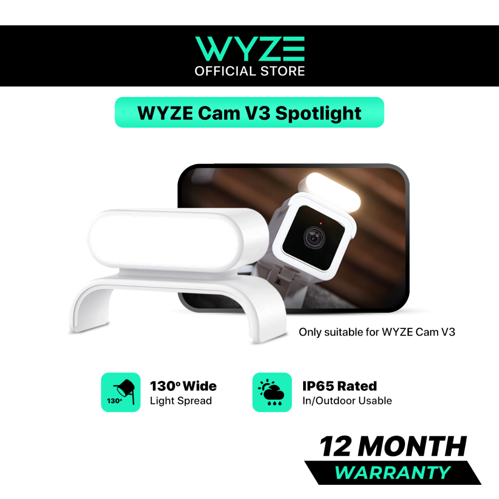 Wyze Cam V3 Spotlight Kit CCTV Accessories LED IP65 Weather Resistance ...