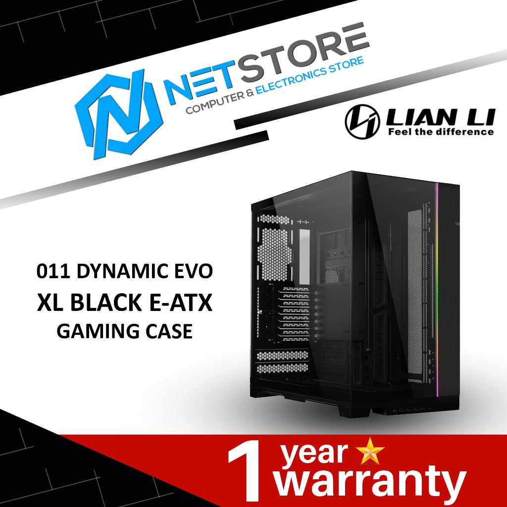 LIAN LI 011 DYNAMIC EVO XL BLACK E-ATX GAMING CASE - O11DEXL-X | Shopee ...
