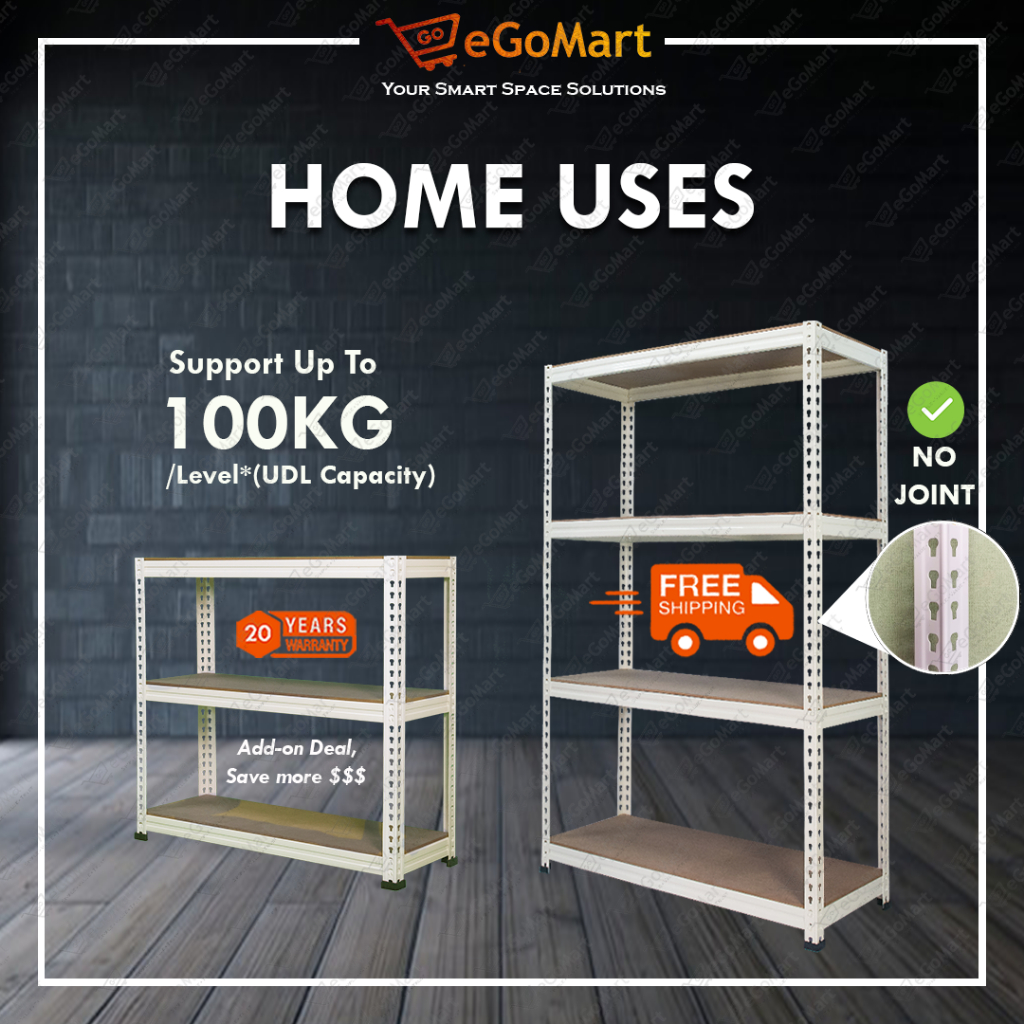 Rak Besi Rumah eGoMart Rak Murah Boltless Rack Shelf Rack Rak Rak Besi ...