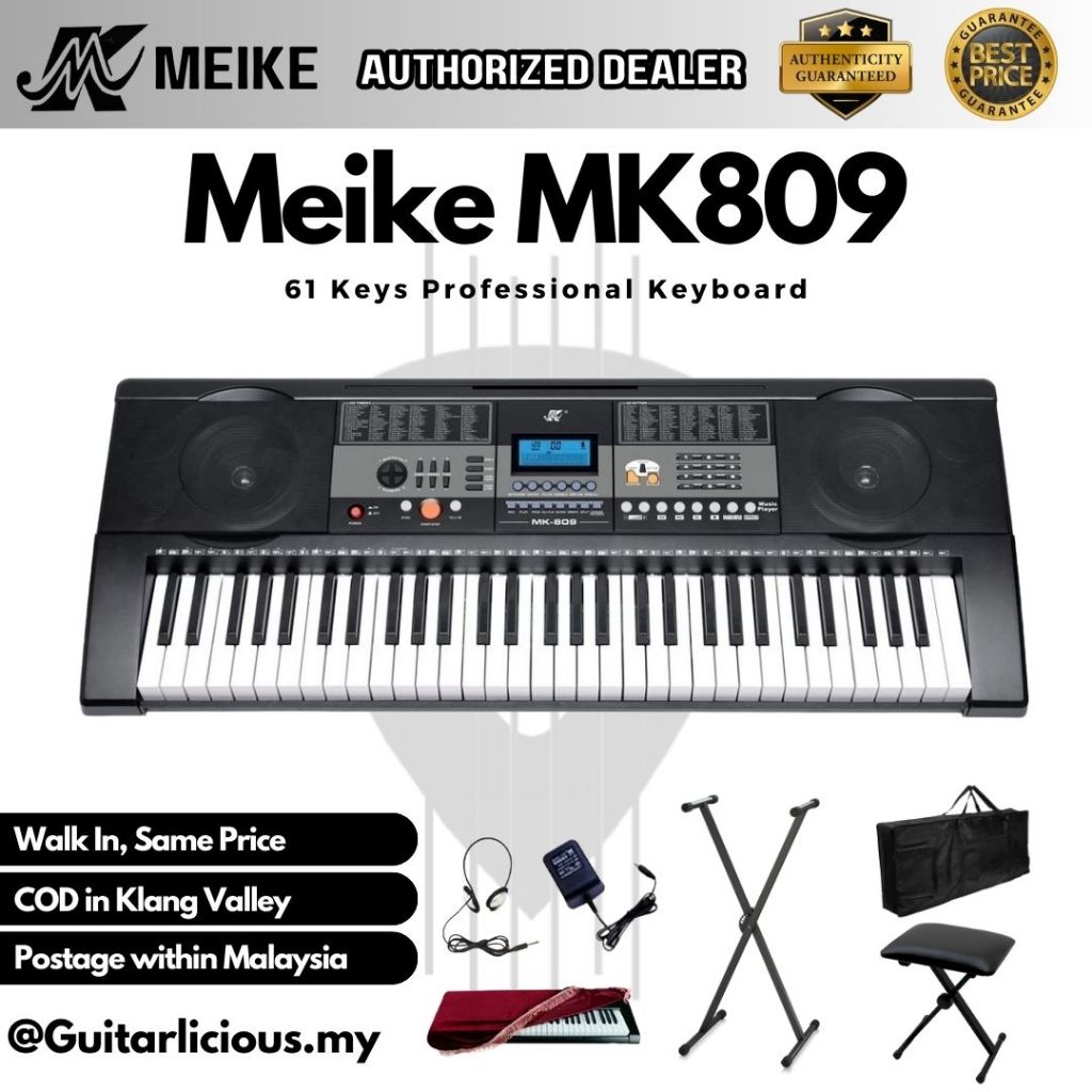 MEIKE 61 Keys Professional Touch Sensitive Keyboard MK809 / MK 809 MK ...