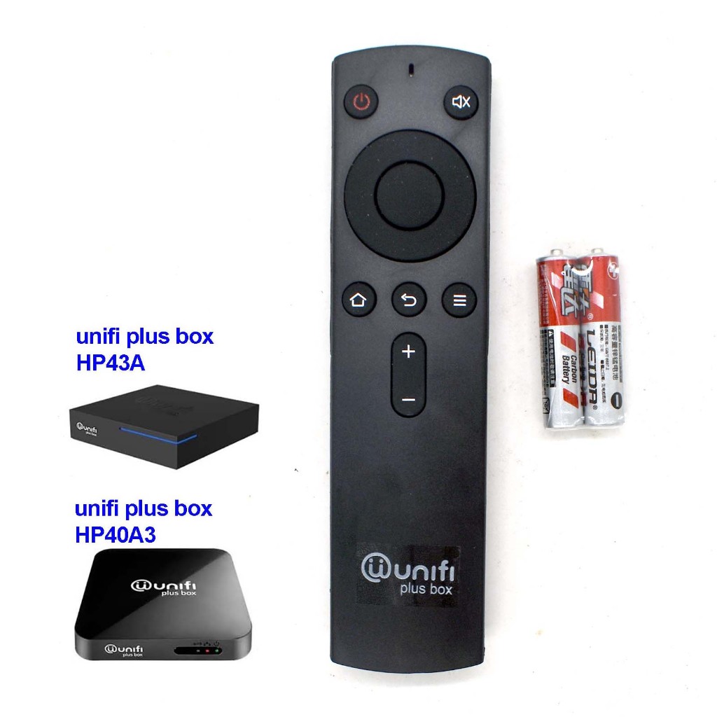 UNIFI PLUS Box TV Remote Black for ALAT KAWALAN JAUH TELEVISYEN ...