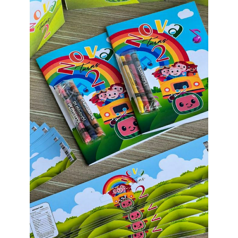 Cocomelon Theme Birthday Party Paperbag Bottle Label Stickers Chipsbag ...