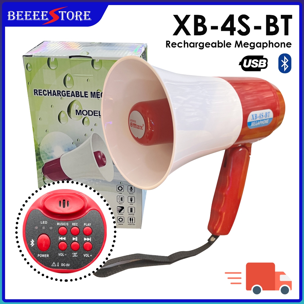 30W Megaphone with Rechargeable Battery / Bluetooth / Record Function ...