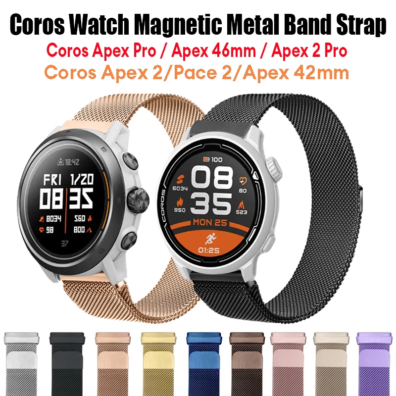 Magnetic Metal strap For Coros Apex 2/Pace 2/Apex 42mm 46mm for Coros ...