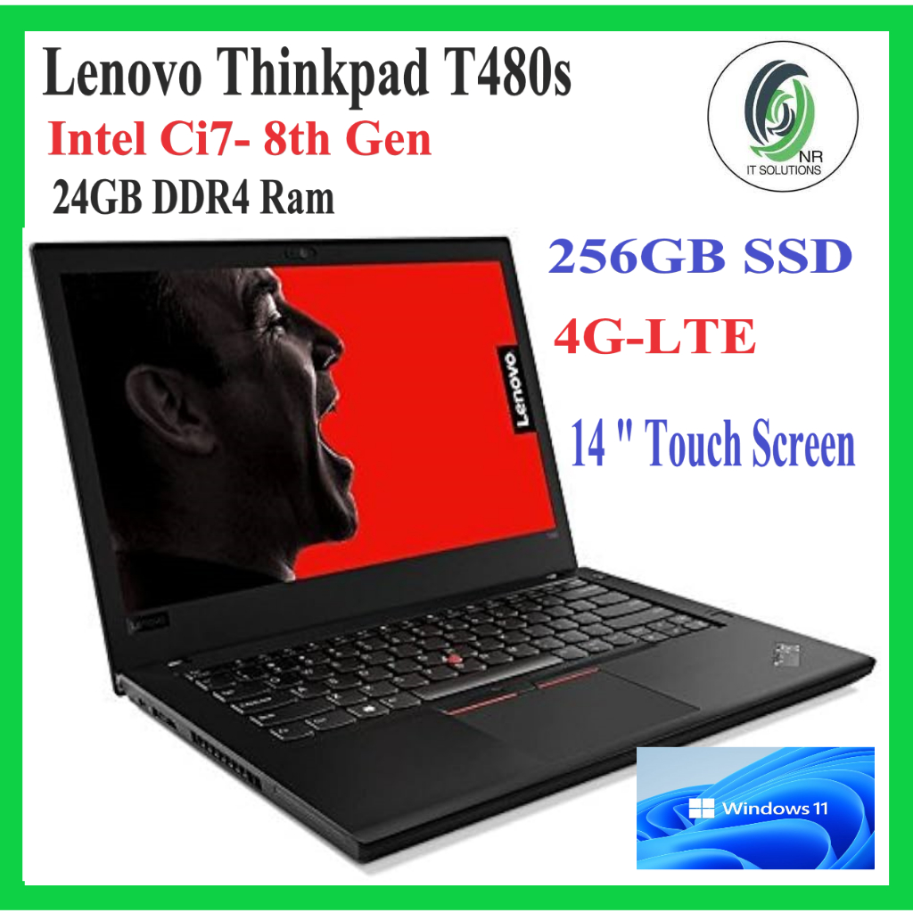 Lenovo ThinkPad T480s(Intel Ci7-8th Gen/24GB Ram / 256GB SSD / 14 Inch ...