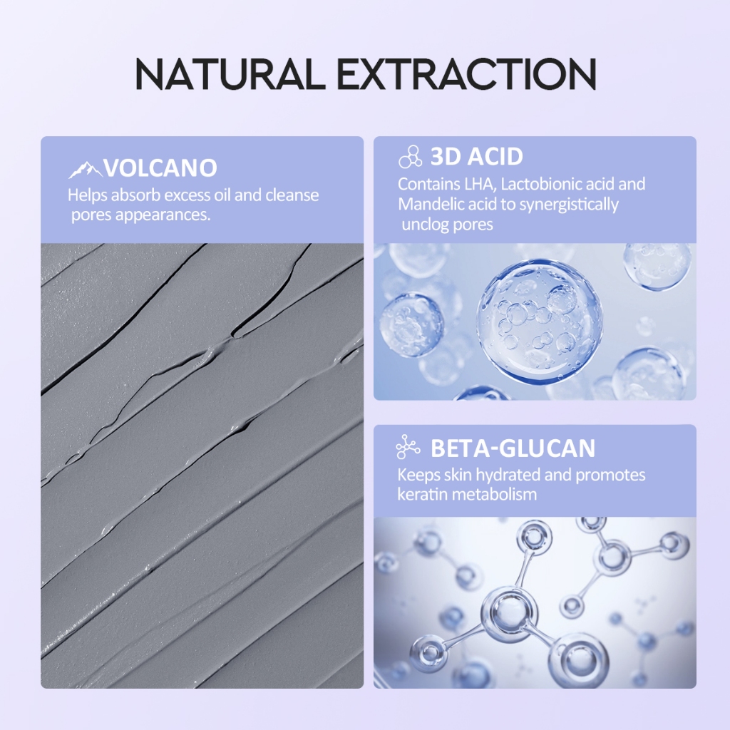 Glad2Glow Volcano Clay Mask Masker Wajah Face Cleansing Stick Salicylic ...