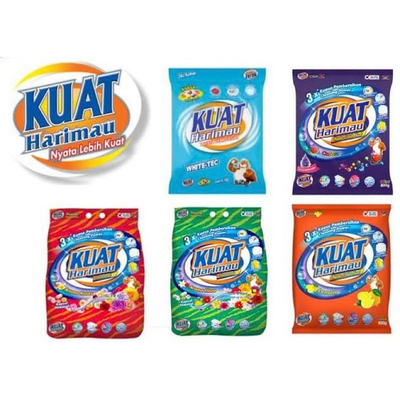 750g/800g Kuat Harimau Detergent Powder Sabun Basuh Baju | Shopee Malaysia