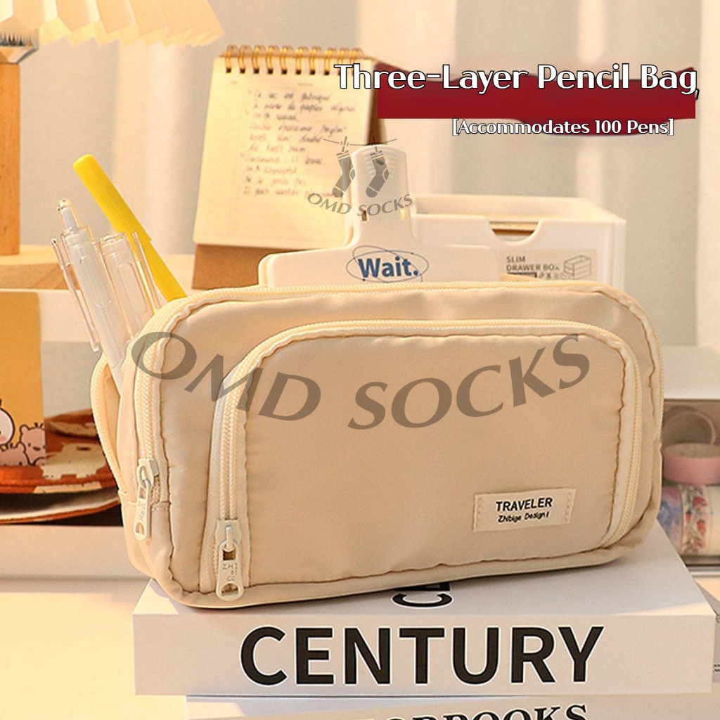 Pencil Case Large Capacity Pencil Box 铅笔盒 Pensil Case Aesthetic Korean ...