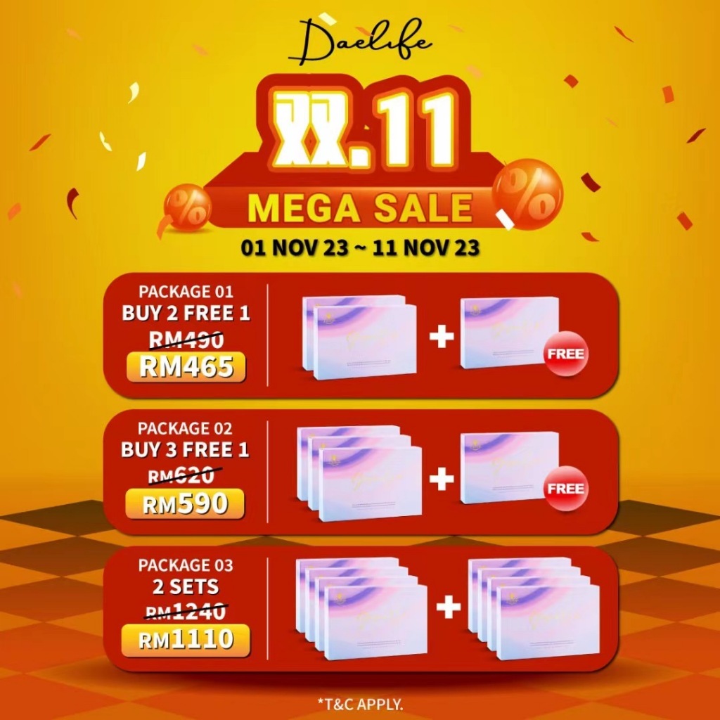Daelife x Gesund+ 加强版 💯Authentic Stock 正品💯 | 1Box Contain 30Sachets 一盒30包 限量11.11促销 | Shopee ...