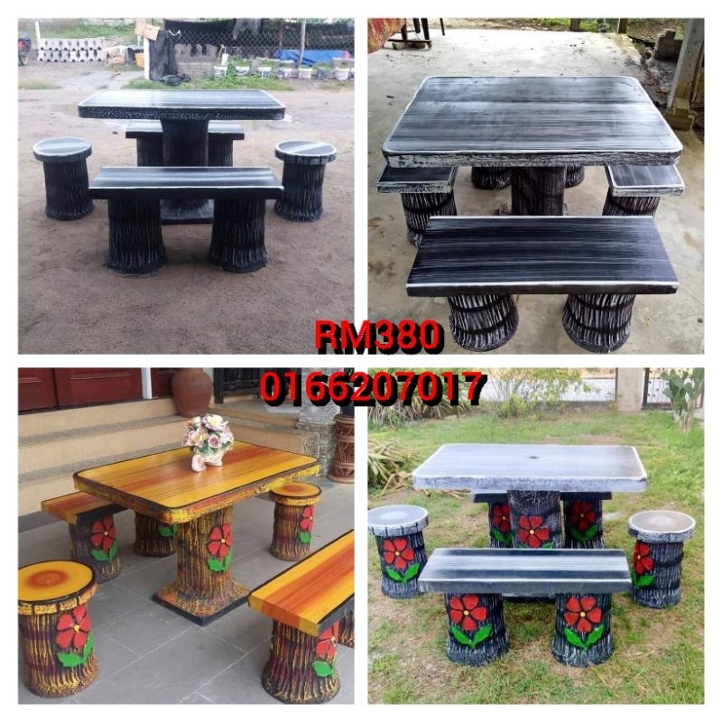 Set meja batu taman cantik2 | Shopee Malaysia