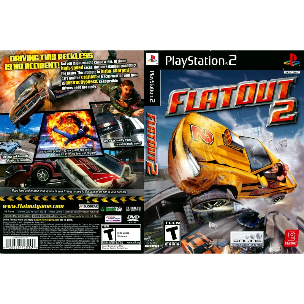 PS2 DVD Games Collection FlatOut 2 | Shopee Malaysia