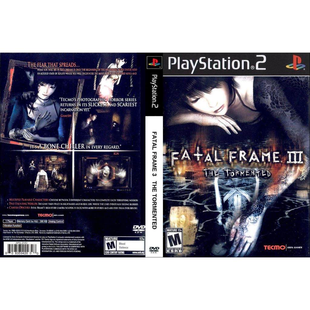 PS2 DVD Games Fatal Frame III - The Tormented | Shopee Malaysia