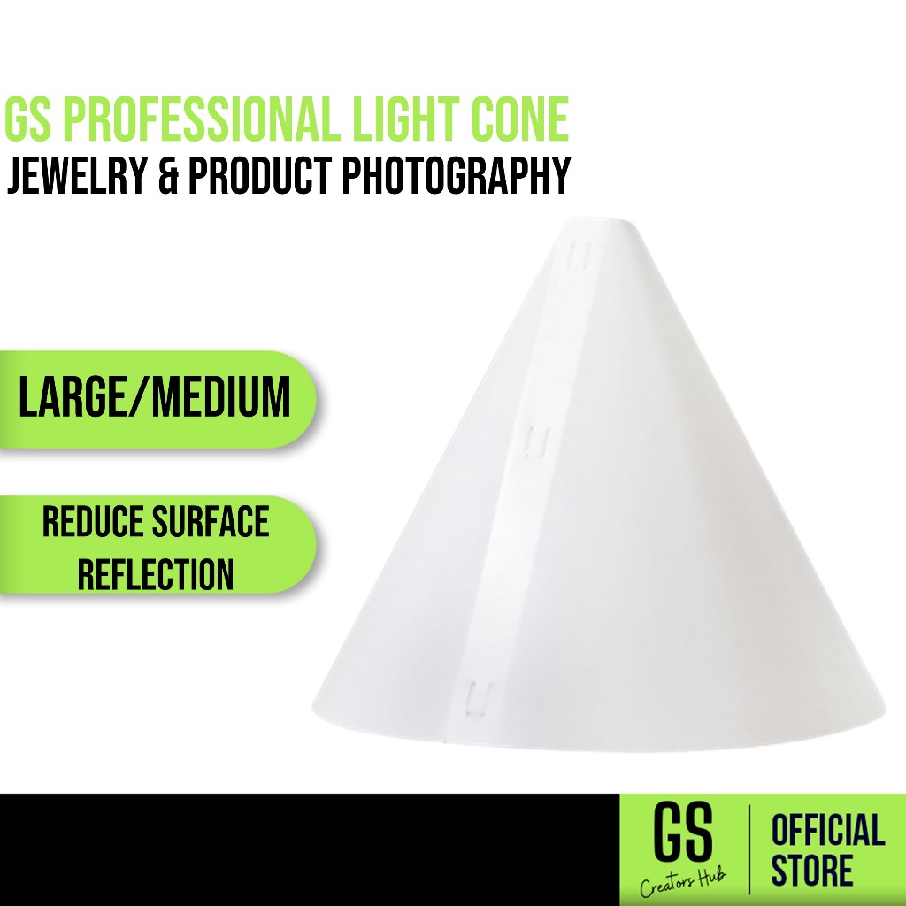GS Professional Light Cone for Jewelry & Product Photography Reduce ...