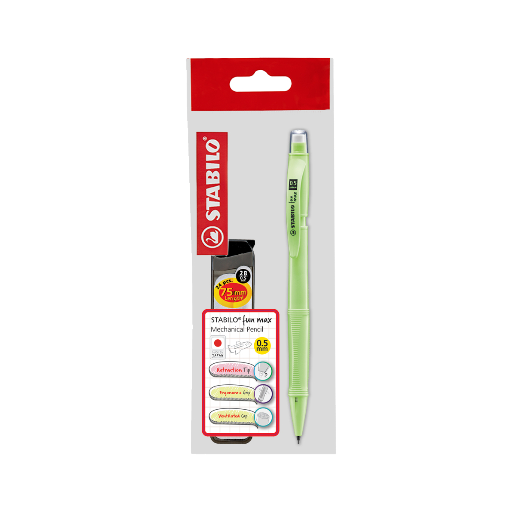 STABILO fun max Mechanical Pencil Refill Lead (Pack of 1 /0.5 & 0.7mm ...