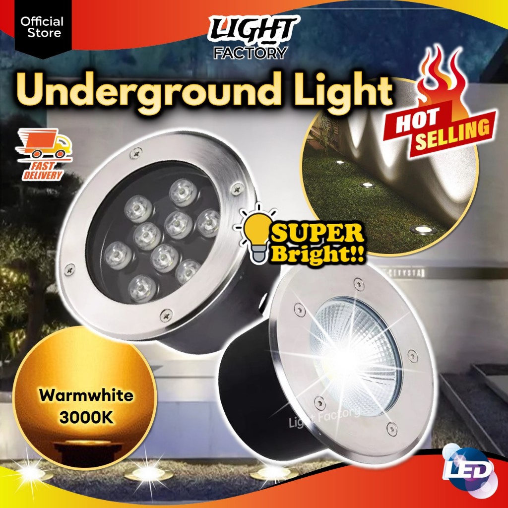 🔥NEW🔥 Outdoor Ground Light 9W 10W SMD COB LED Buried Light Underground ...