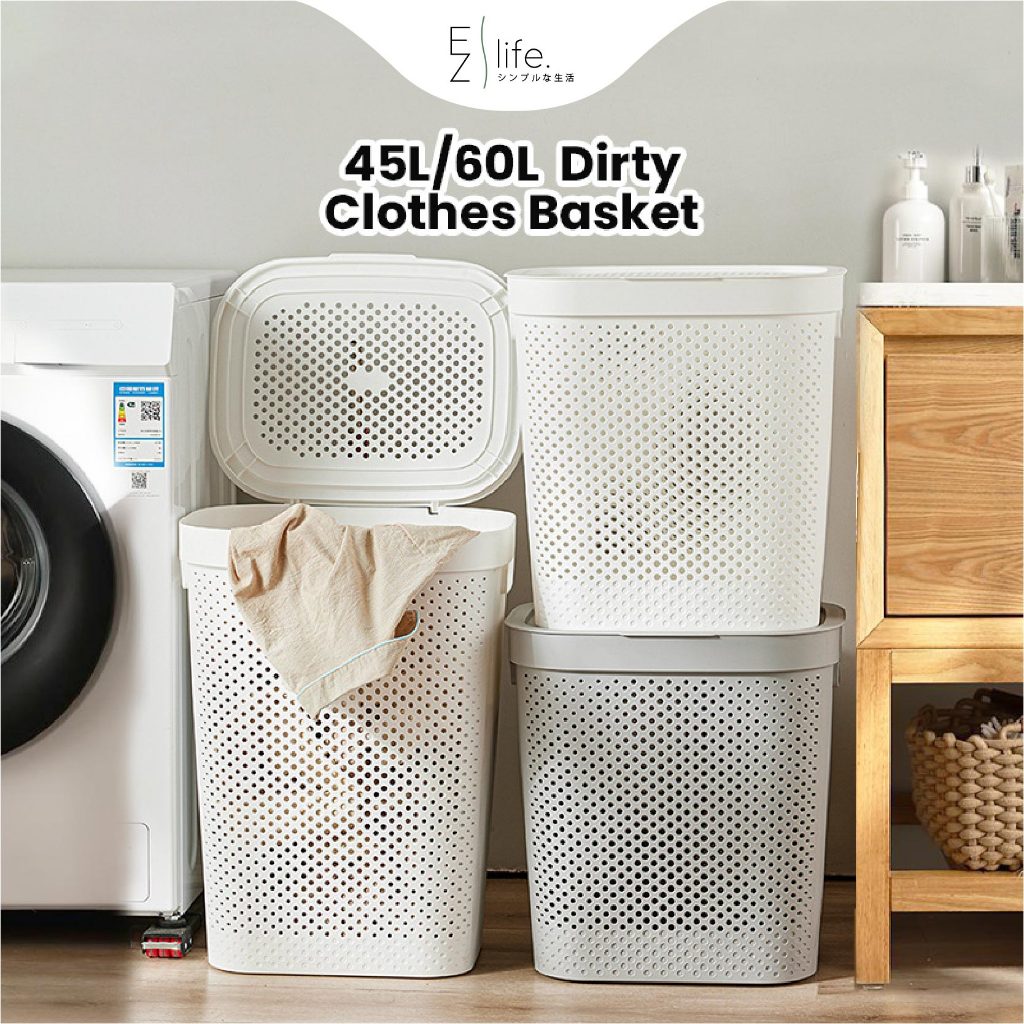 60% Off Clearance 45L Japanese Style Dirty Clothes Basket Laundry ...
