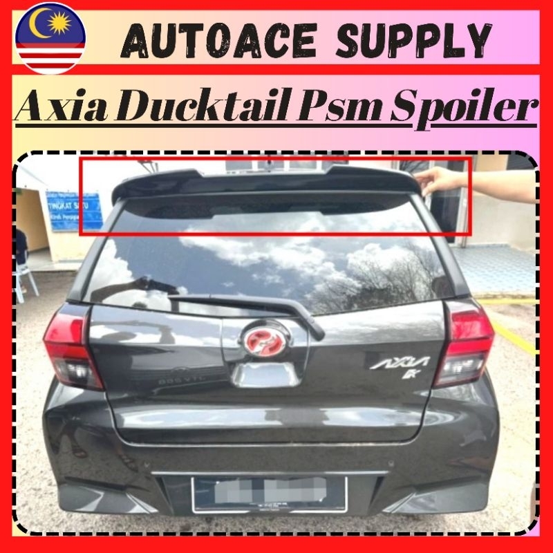 PERODUA Axia 2023-2024 Psm Ducktail Spoiler Oem Paint Ori 2k Ready ...