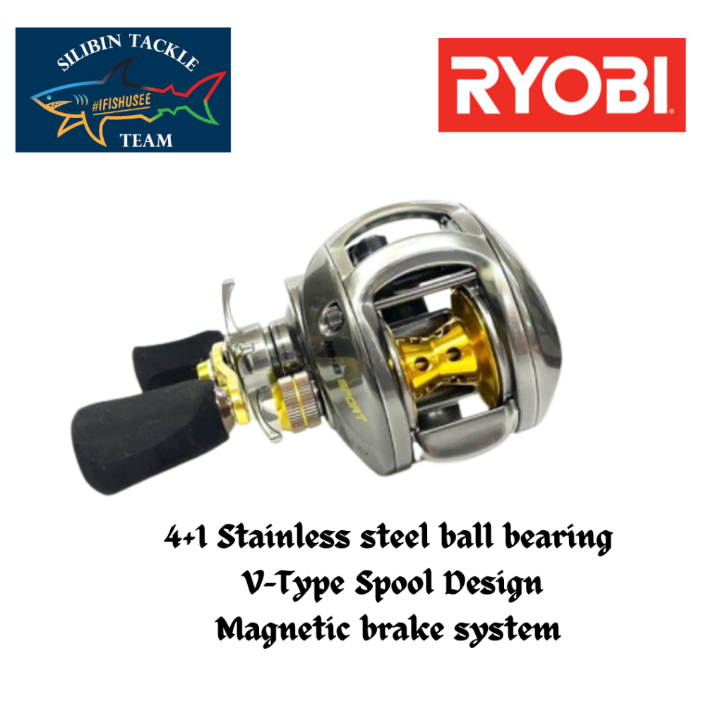RYOBI RB 8 SPORT BAITCASTING FISHING REEL 🔥 | Shopee Malaysia