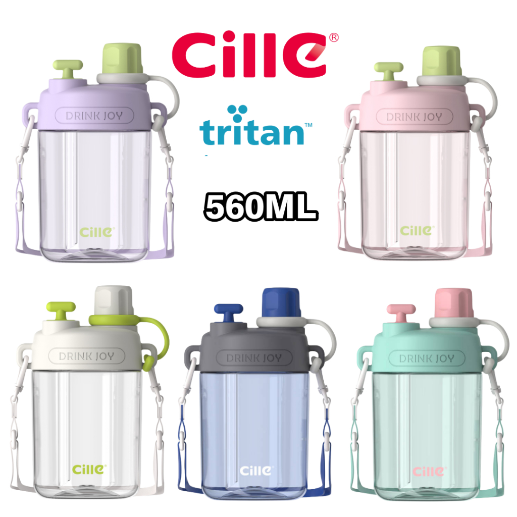 Cille Tritan Baby Child Water Bottle BPA-Free Plastic Water Bottle With ...