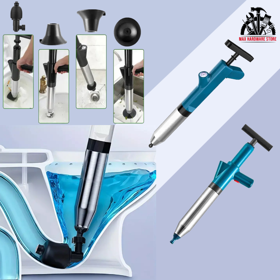 High Pressure Air Drain Blaster Plunger Pump Sink Unclog Toilet Plunger ...