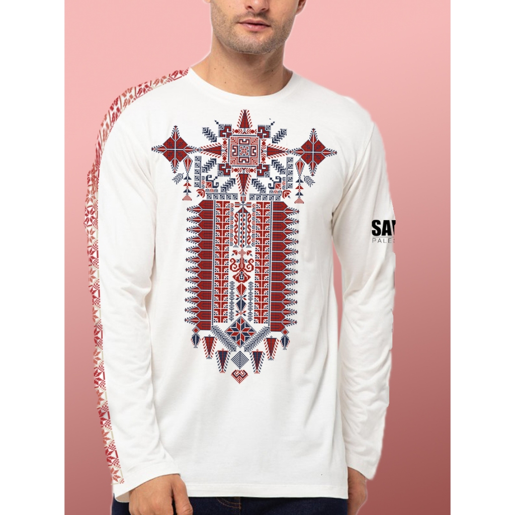 Palestinian Traditional Tatreez T-Shirt (Gildan Premium Cotton ...