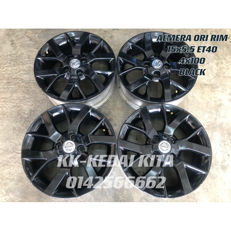 USED NISSAN ALMERA ORI RIM 15 INCHI | Shopee Malaysia