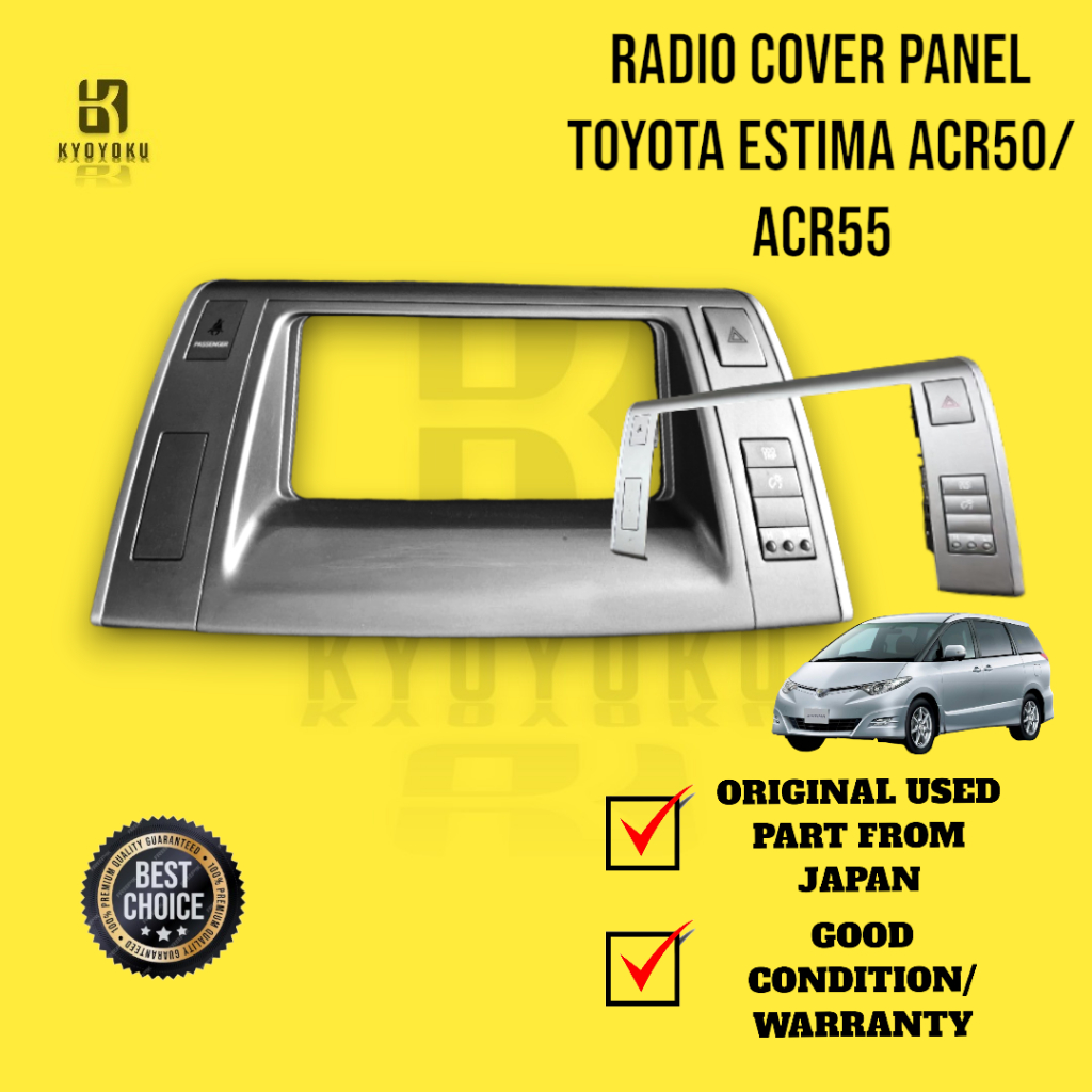 KYOYOKU - Radio Cover Panel Toyota Estima Radio Cover Panel For ACR50 ...