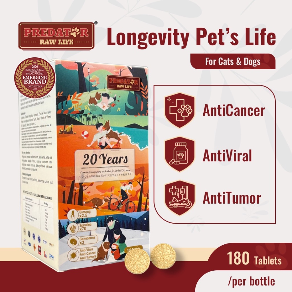 Predator Raw Life 20 Years Pet Supplement Medicine Cancer Tumour ...