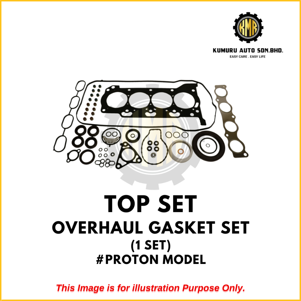 (1@Set) Top Set Full Overhaul Gasket Set Proton Saga BLM FLX Saga 12V ...