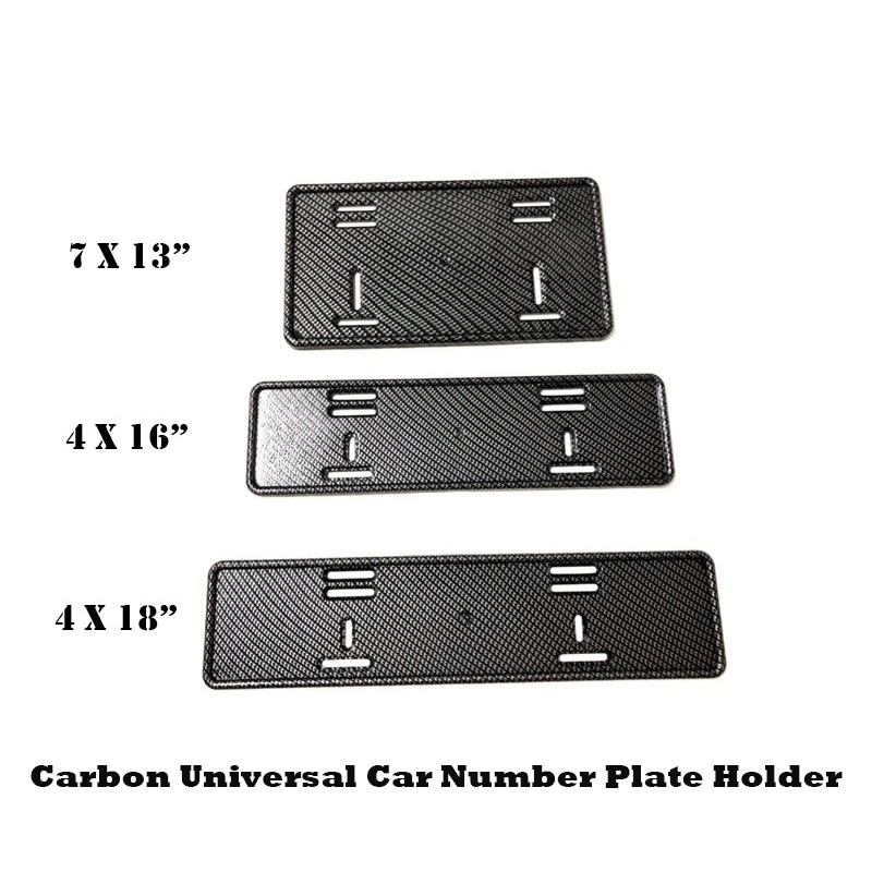 Carbon Universal Car Number Plate Holder | Shopee Malaysia
