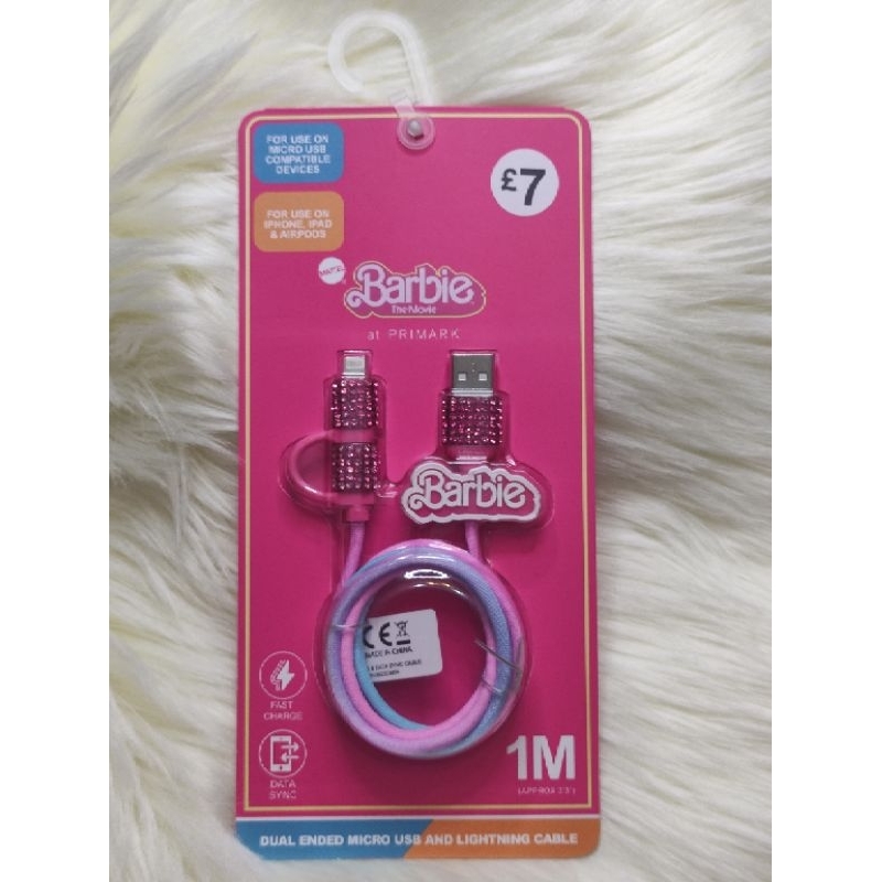 Primark x Barbie The Movie USB cable type C | Shopee Malaysia