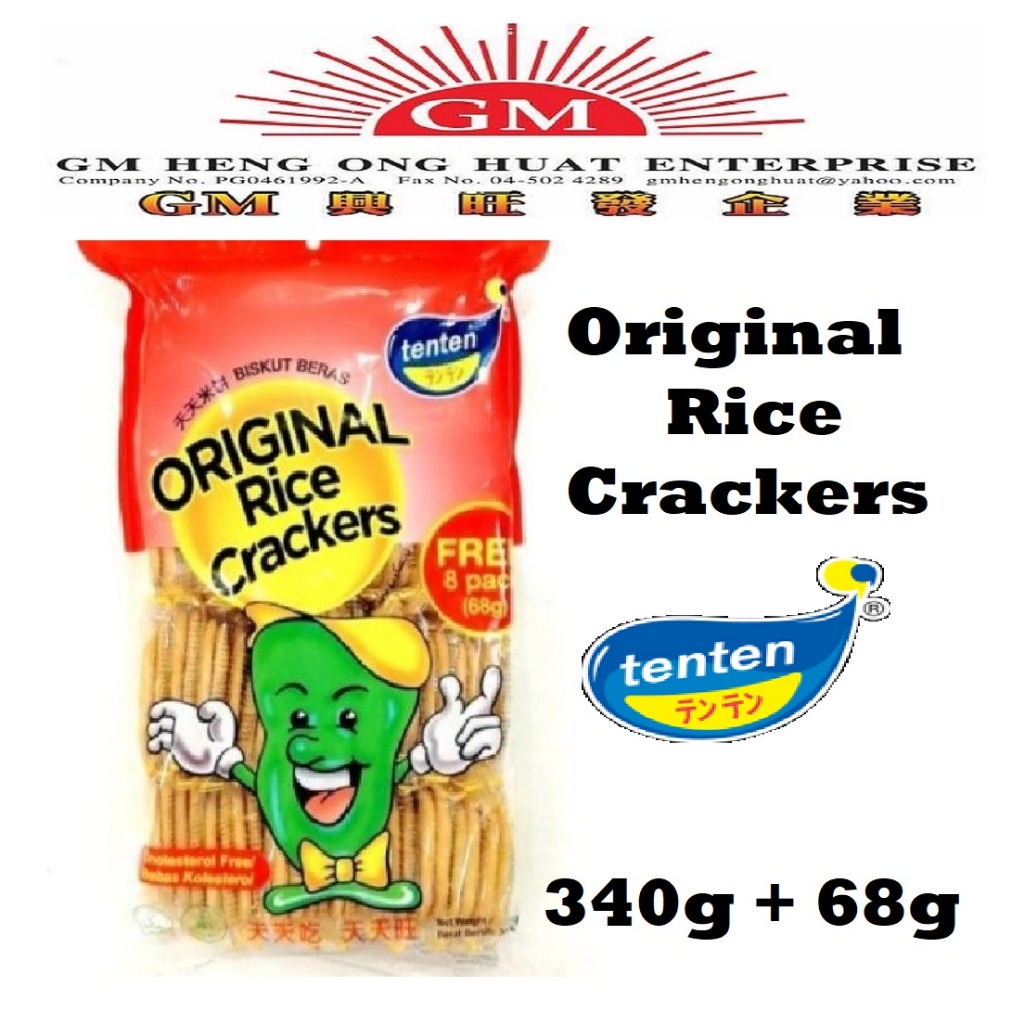 TEN TEN Original Rice Crackers 340g + 68g | Shopee Malaysia