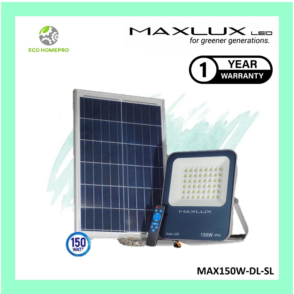 Maxlux 150w Led Solar Smd Floodlight(DL) | Shopee Malaysia