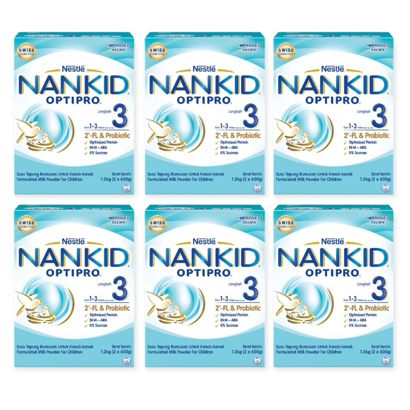NANKID OPTIPRO STEP 3 (New Packing)1.2kg X 6 Boxes Exp:05/2026 | Shopee ...