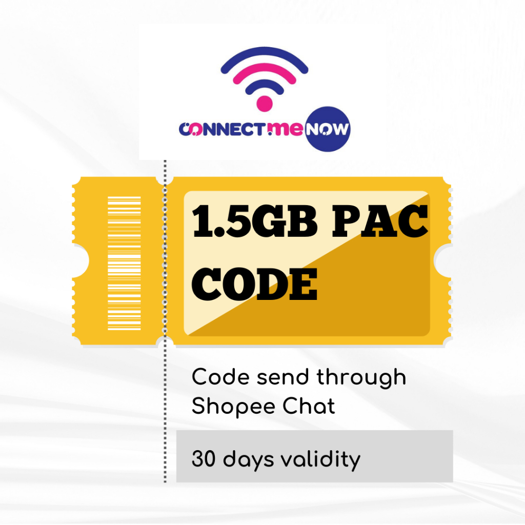 CONNECTme Now 1.5gb PAC Code (Not for Offshore) | Shopee Malaysia