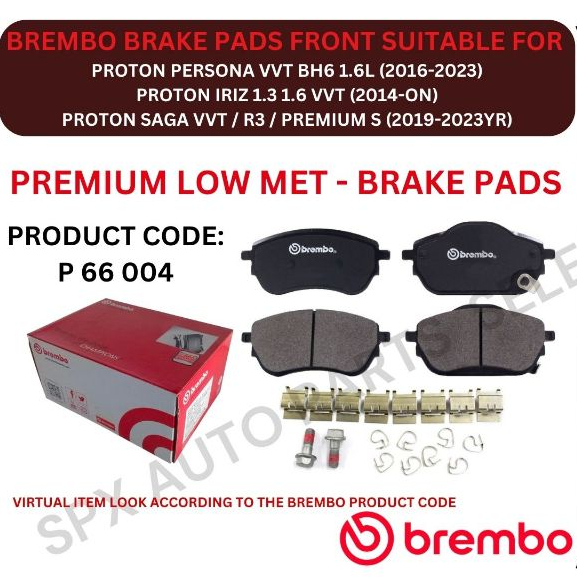 BREMBO GENUINE DISC BRAKE PAD FRONT FOR PROTON IRIZ 1.3L 1.6L / PERSONA ...