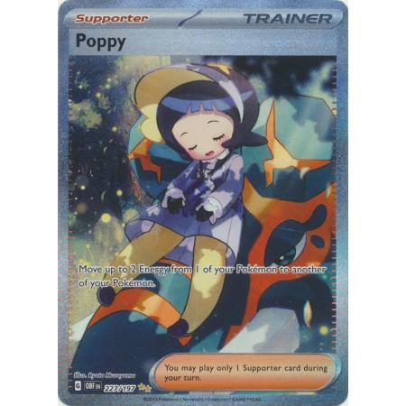 Pokemon tcg Poppy - 227/197 - Special Illustration Rare Obsidian Flames ...