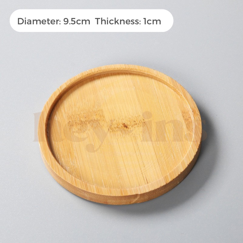 Bamboo Mugs Coaster Saucer Round Tray Square Coasters Teacup Holders ...