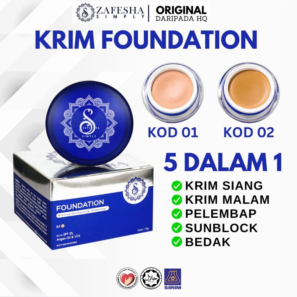 Zafesha Foundation Set Lengkap Skincare Origainal Zafesha | Shopee Malaysia