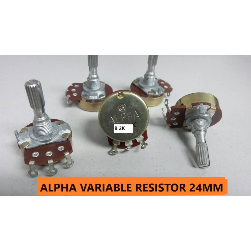 ALPHA TAIWAN POTENTIOMETER VARIABLE RESISTOR 0.5WATT B500 TO B2M ...